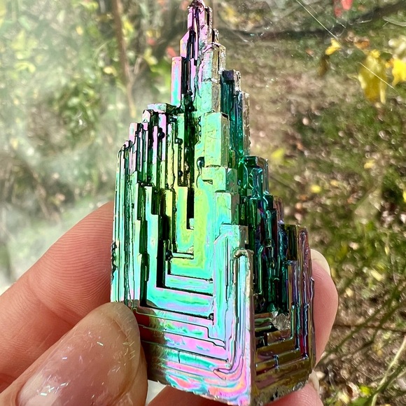 Accents | Rainbow Aura Titanium Bismuth Specimen | Poshmark